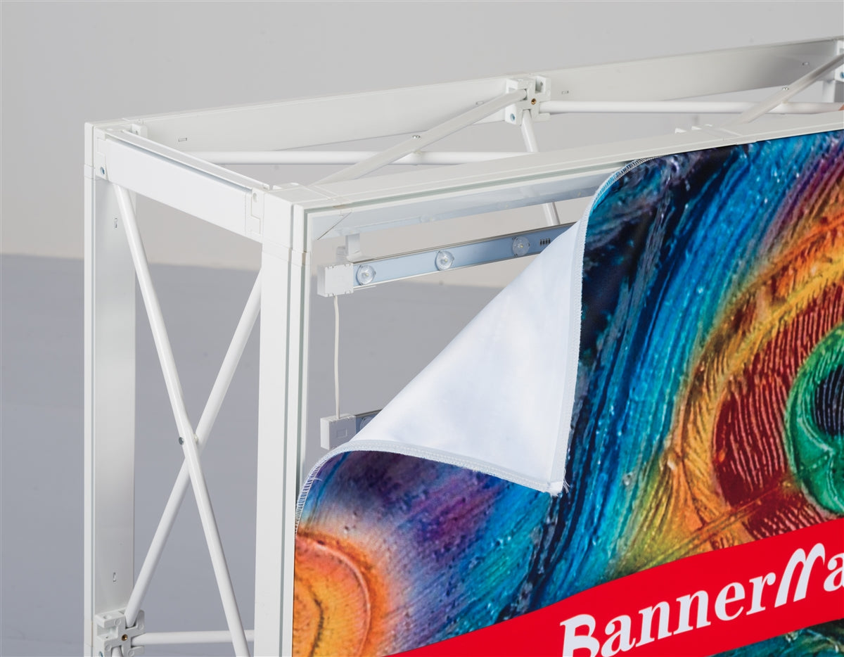 Illuminated 5 ft Pop Up Display - Double Sided Replacement Print ...